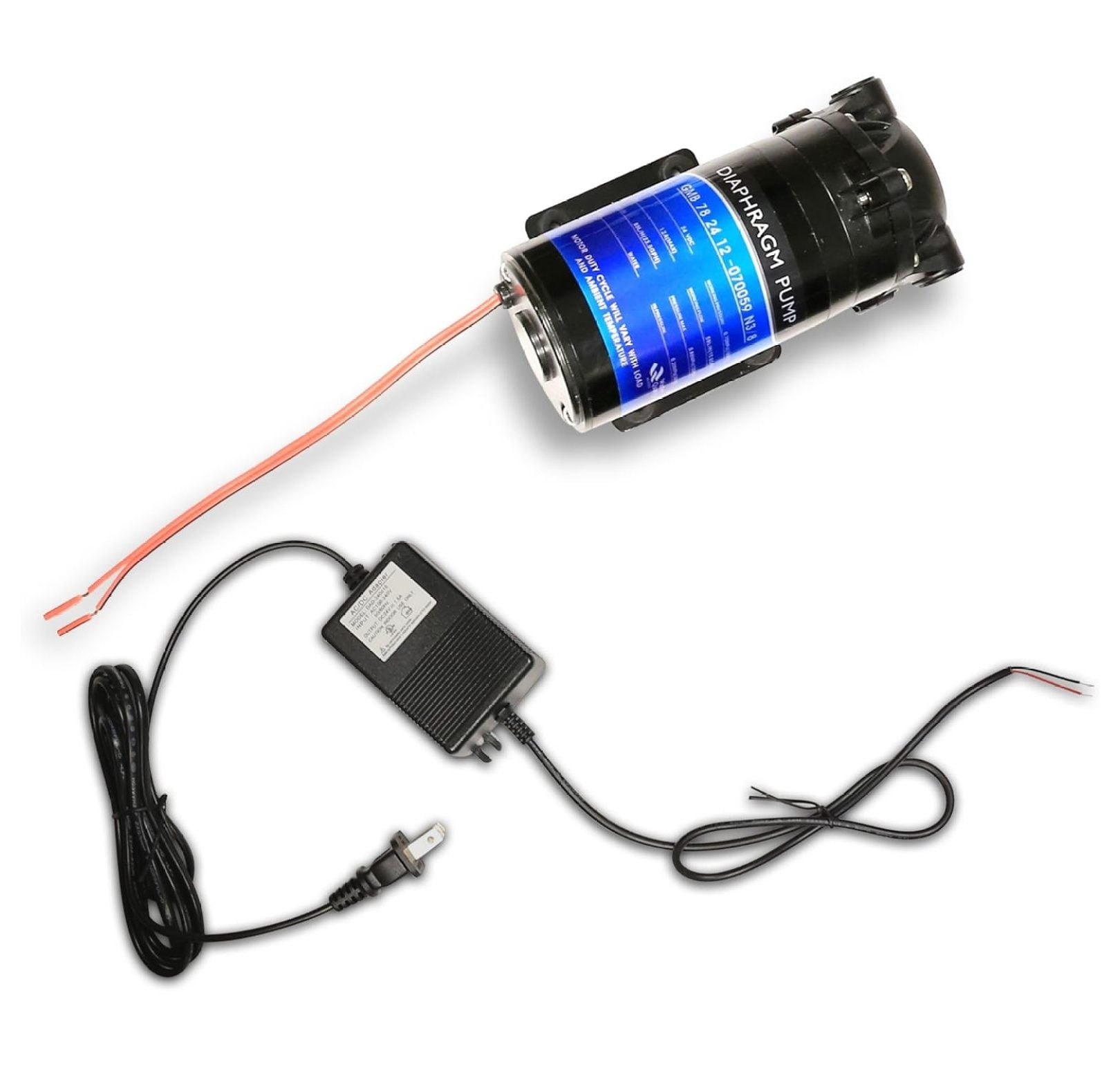 Booster Pump with Transformer Adapter for 50 GPD Reverse Osmosis System ...