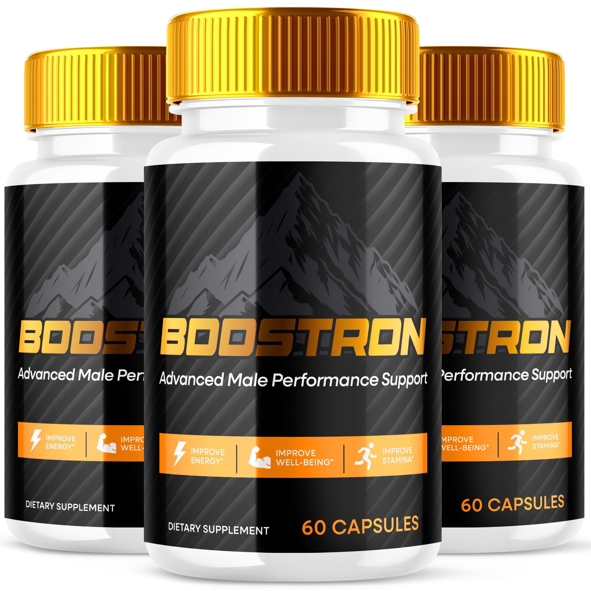 Boostron Capsules for Men Advanced Formula Support Supplement 180 ...