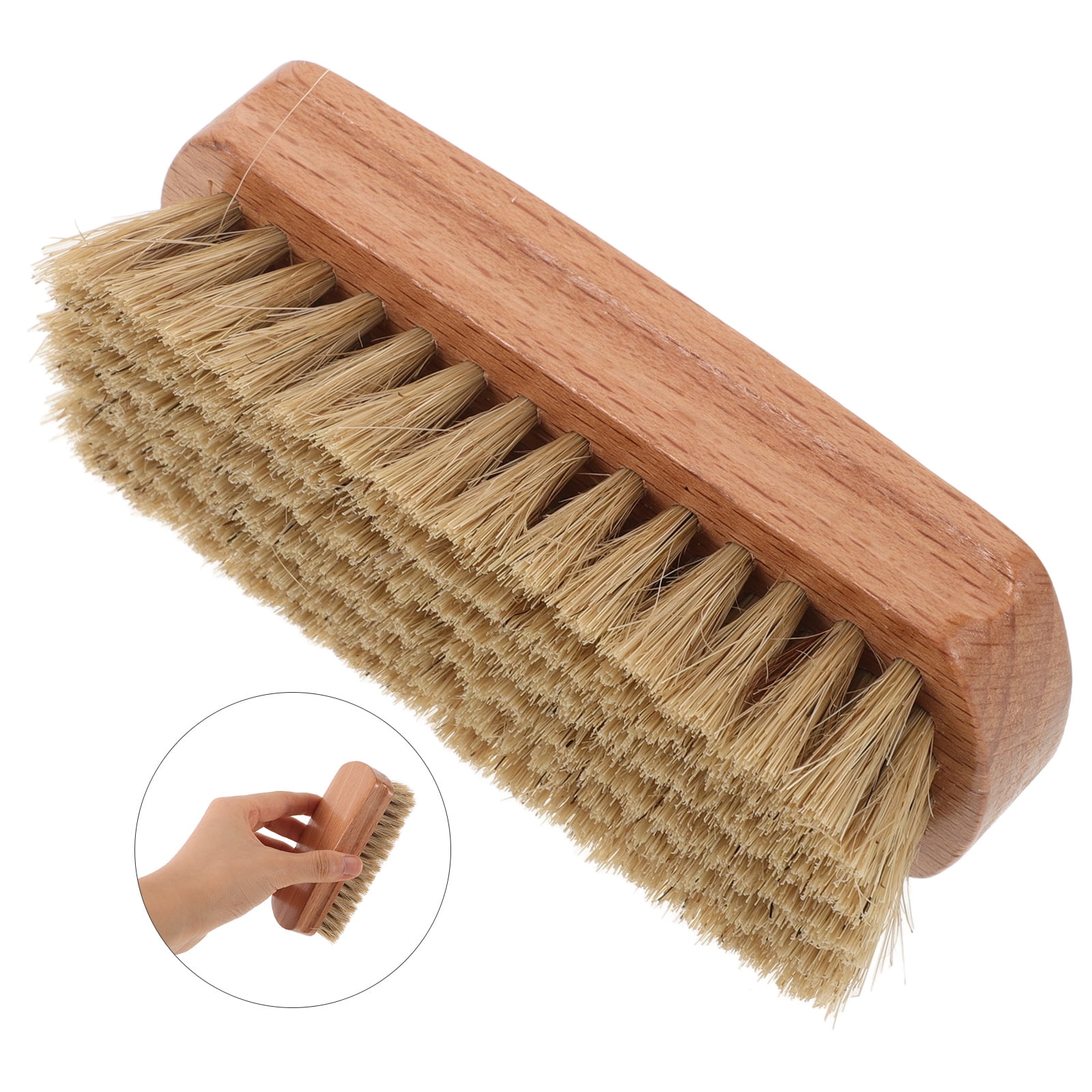 Boot Brush Cleaner Shine Shoe Bristles Brush with Wood handle (Random ...