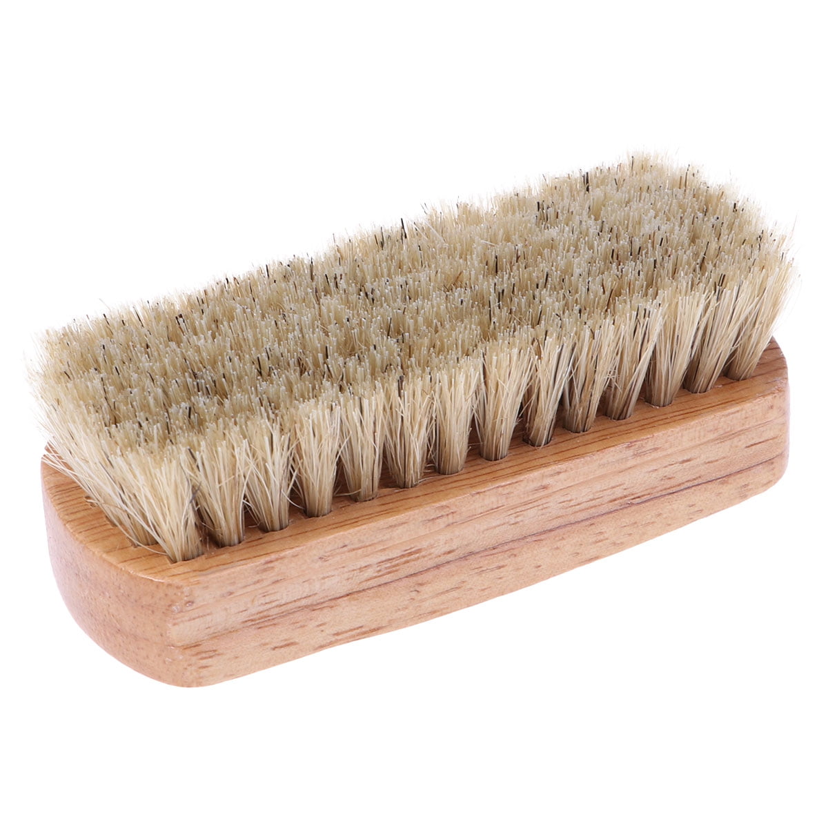 Boot Brush Cleaner Shine Shoe Pig Bristles Brush with Wood handle ...