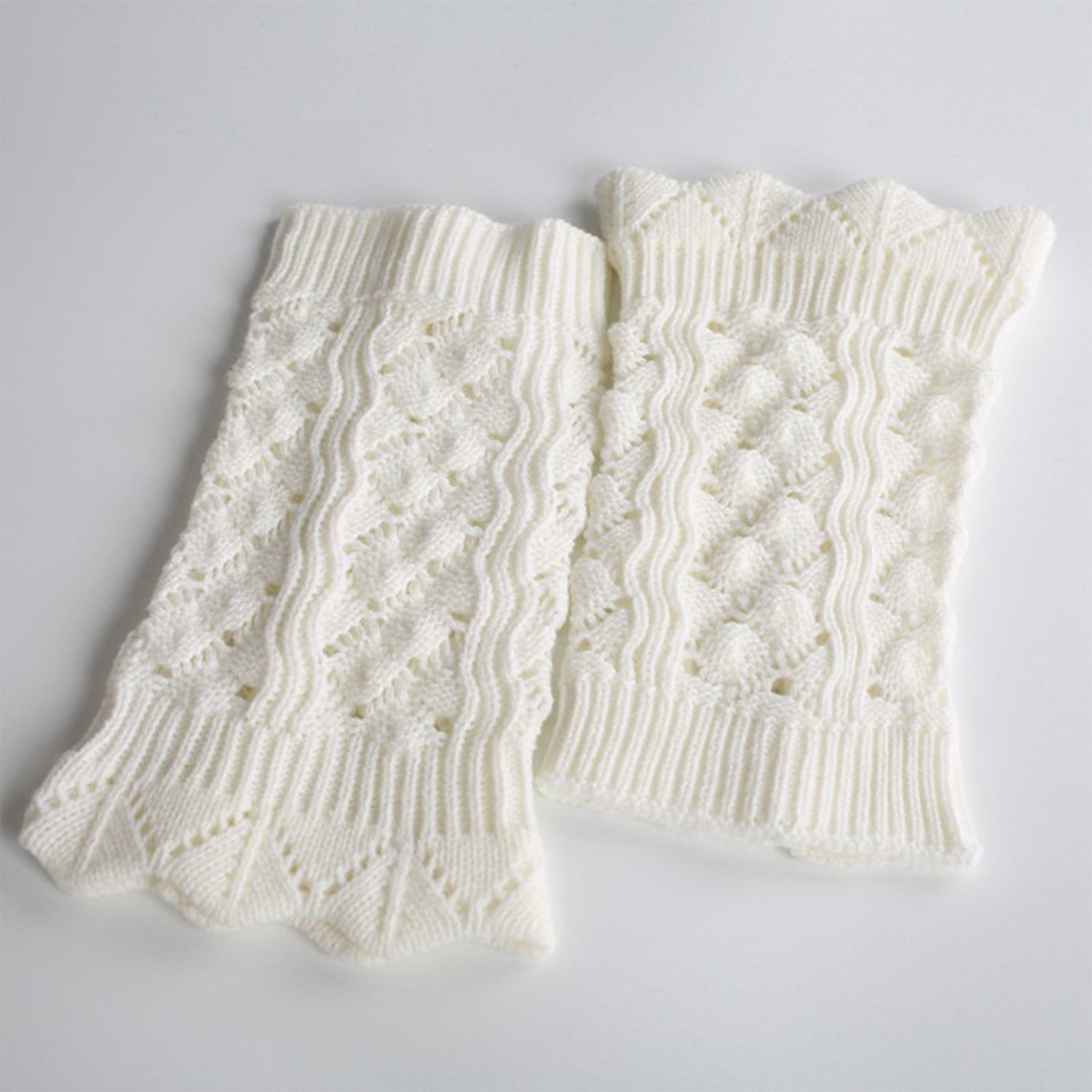 Boot Cuffs Womens Winter Leg Warmers Crochet Lace Trim Soft Nylon ...