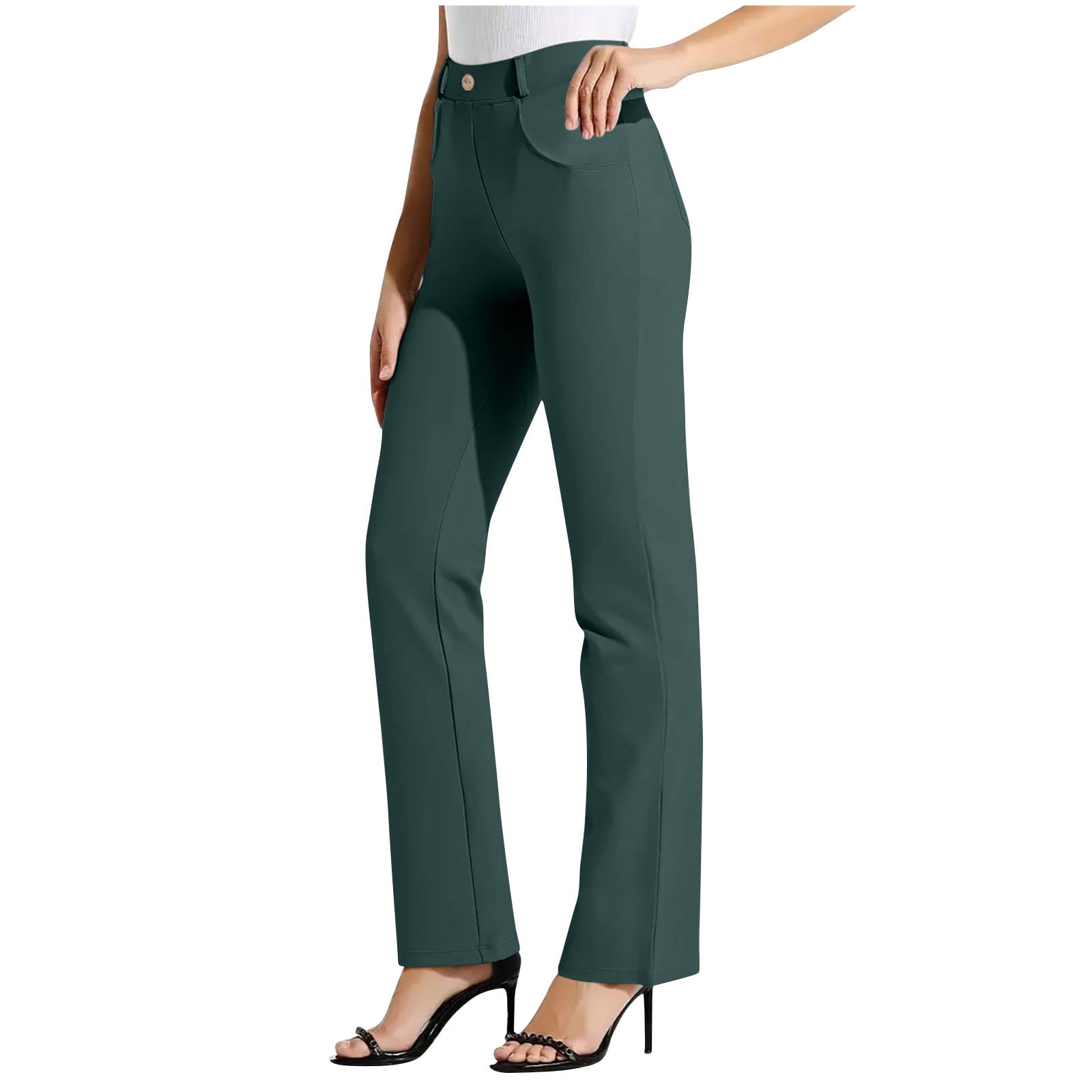 Boot Cut Pants for Women Women Boot Cut Dress Pants Business Casual ...