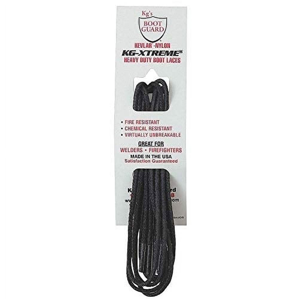 Boot Guard KG Extreme 72in Black Boot Laces Heavy Duty Fire Resistant ...