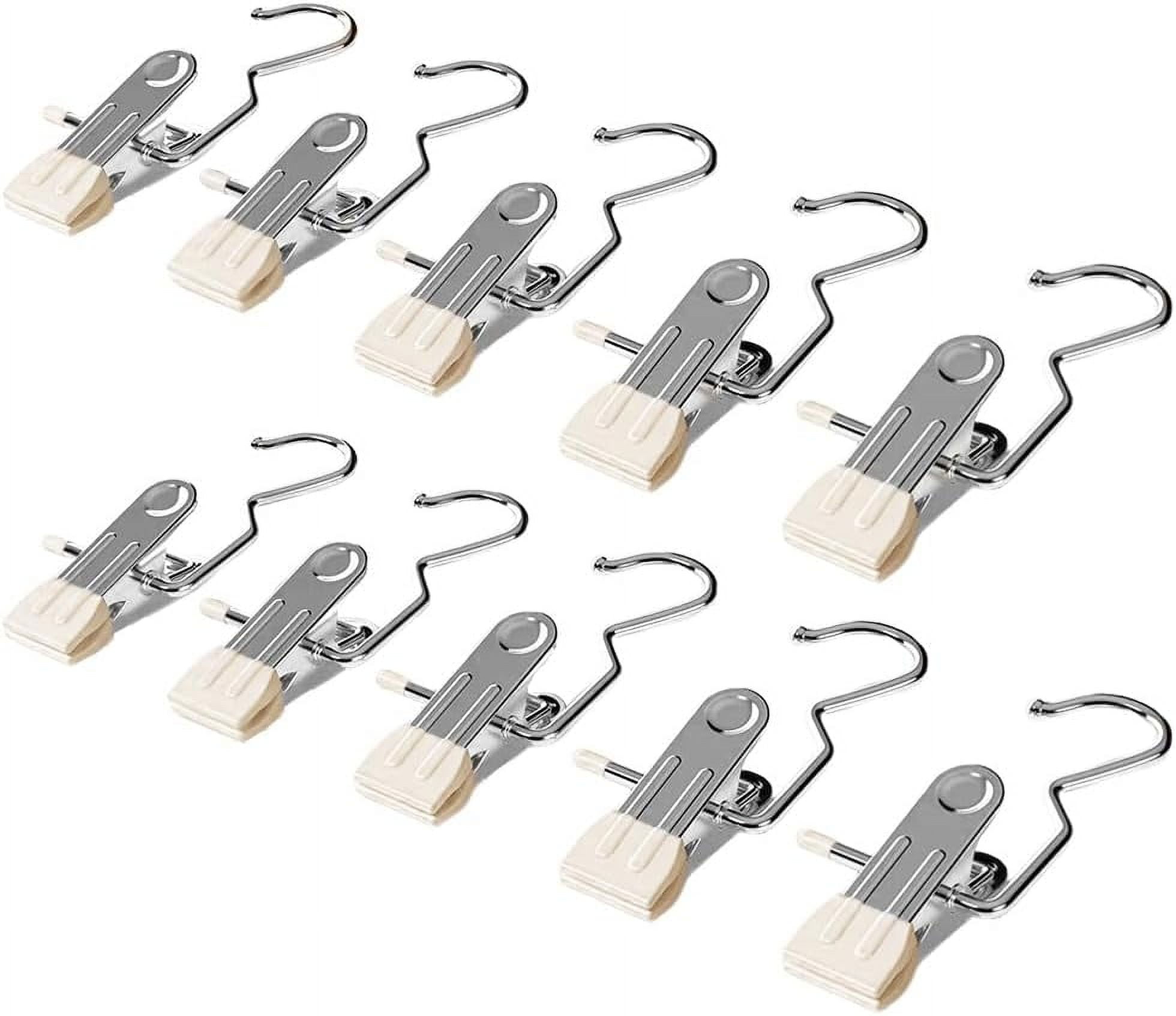 Boot Hangers Clips, 10 Pcs Portable Laundry Hooks Hanging Clips, 360 ...