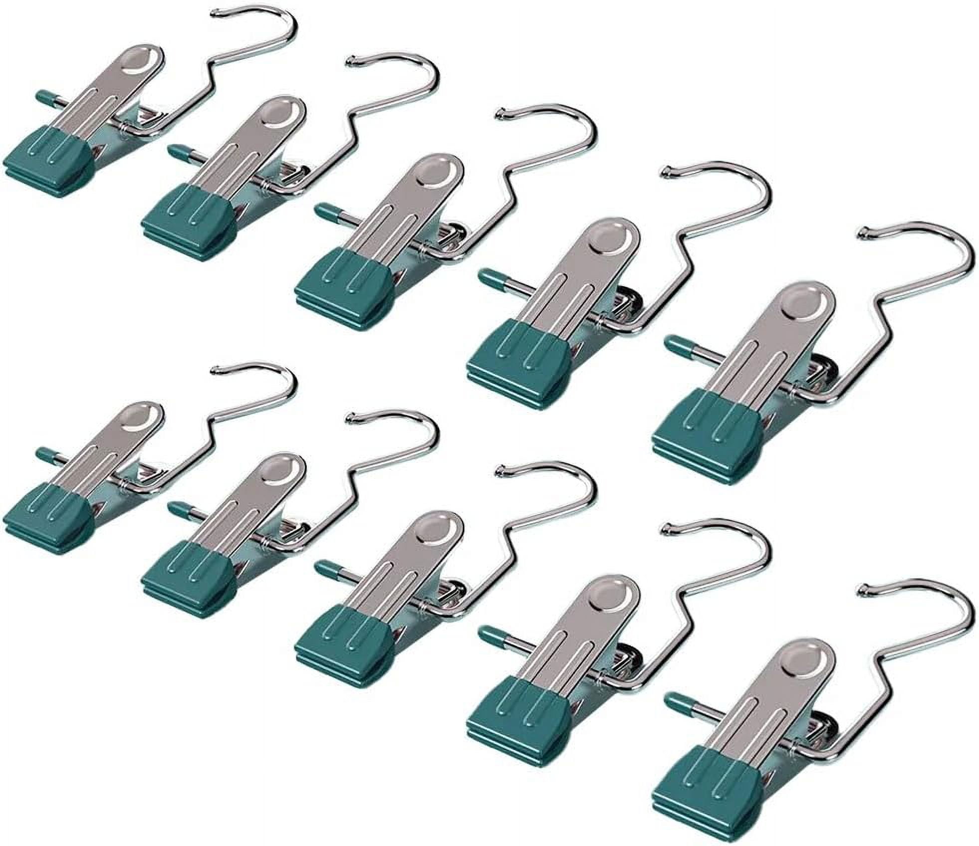 Boot Hangers Clips, 10 Pcs Portable Laundry Hooks Hanging Clips, 360 ...