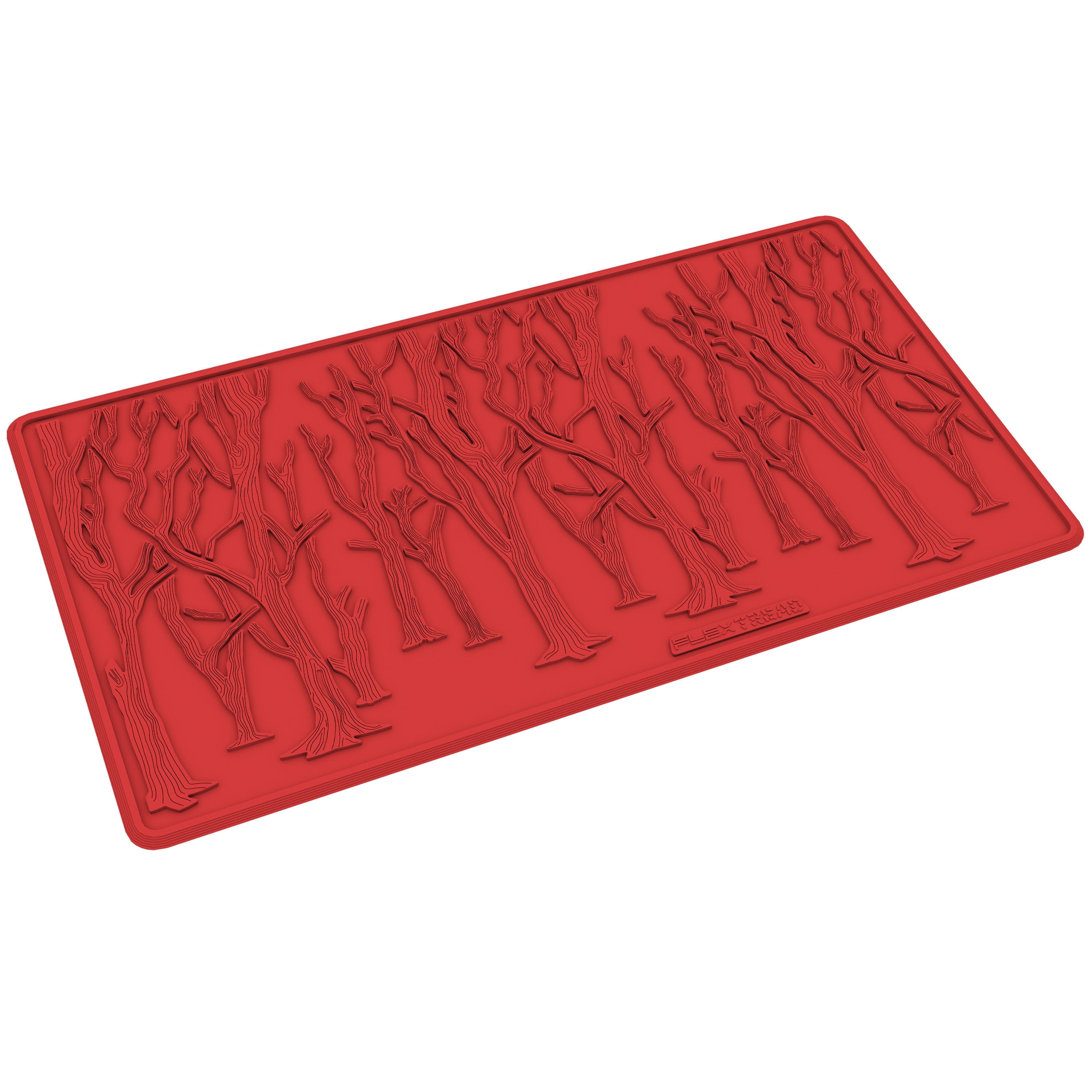 Boot Mat Tree Scene- Bright Red Each FlexTread - Walmart.com