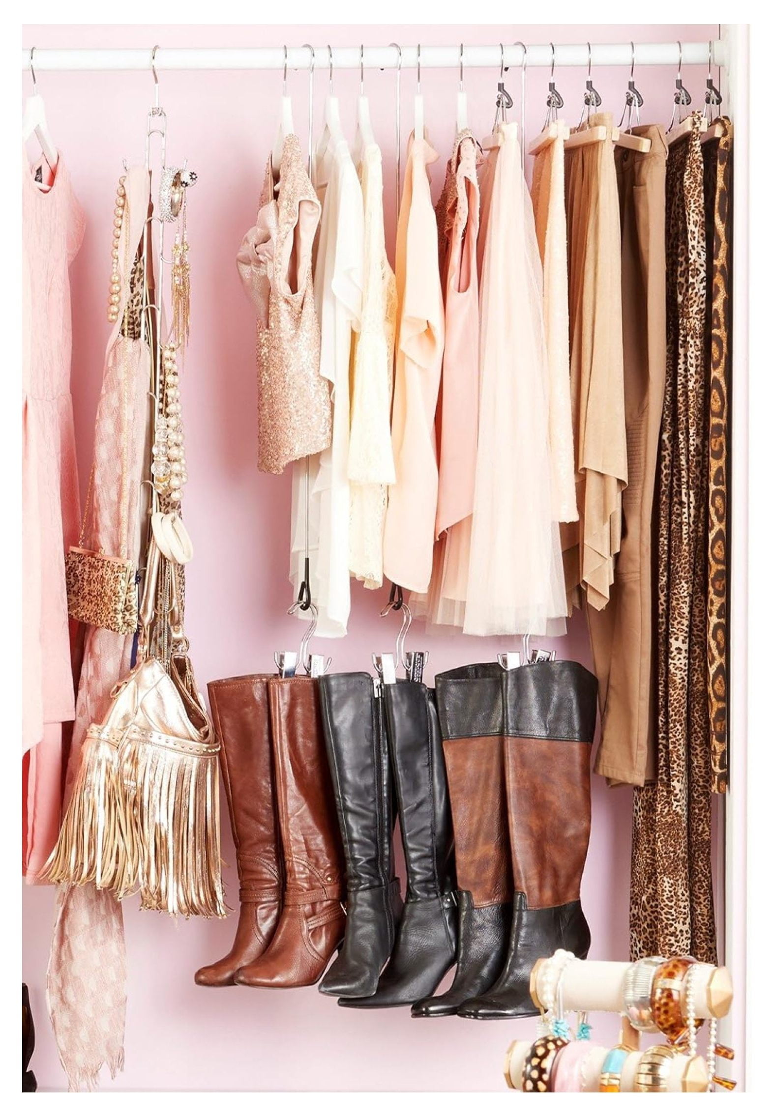 Boot Organizer: Hanging Boot Extenders- Hangs, Holds, Shapes, & every ...