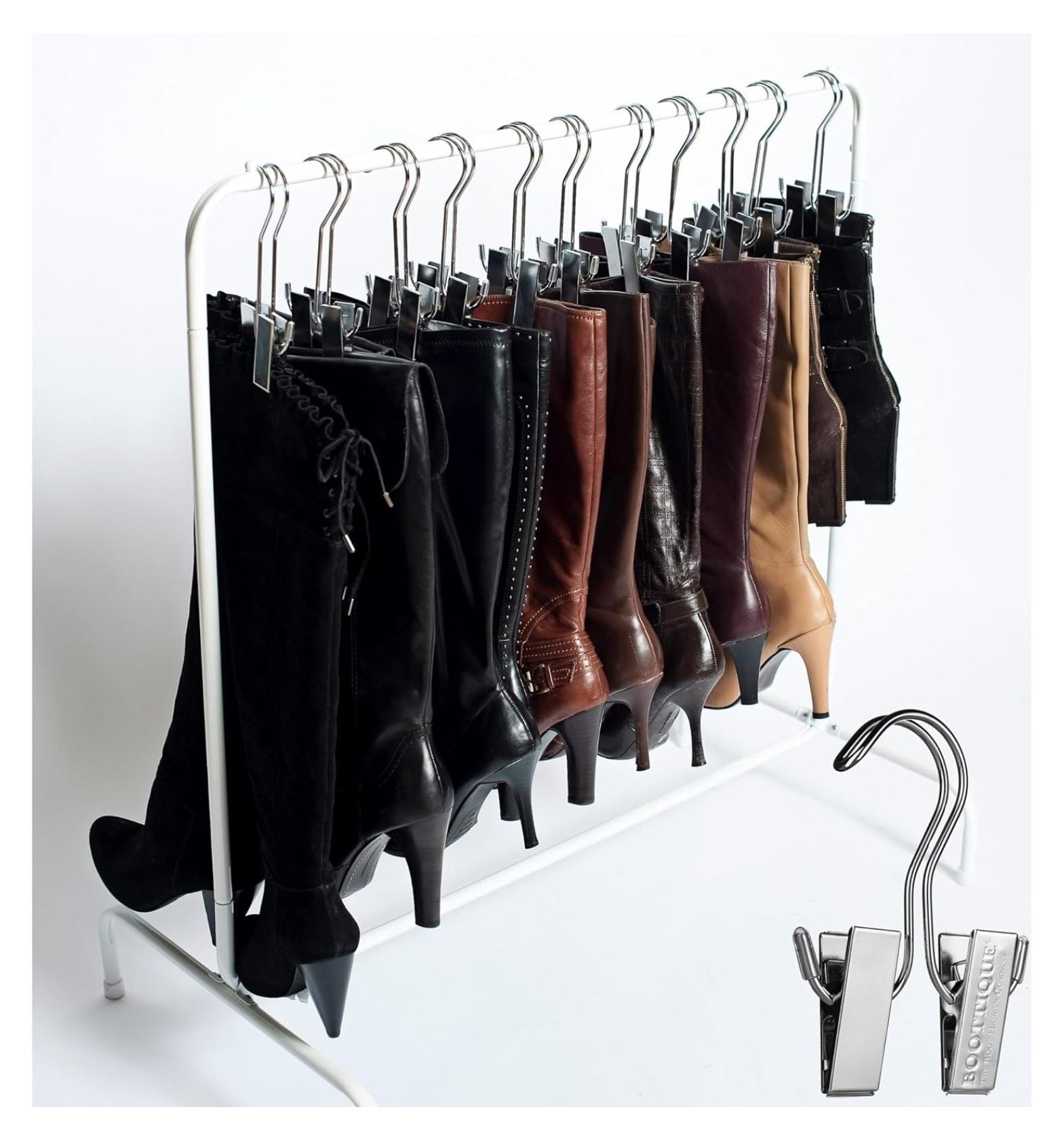 Boot Organizer: The Boot Rack - Fits in Most Closets- Hangs, Holds ...