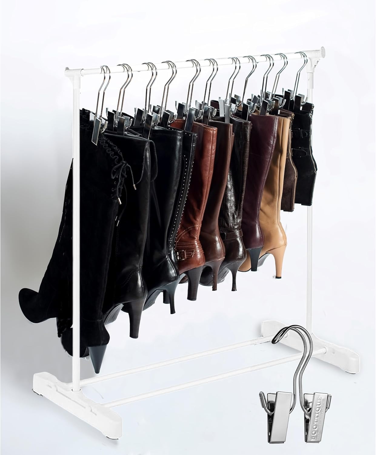 Boot Organizer: The Boot Rack - Fits in Most Closets- Hangs, Holds ...