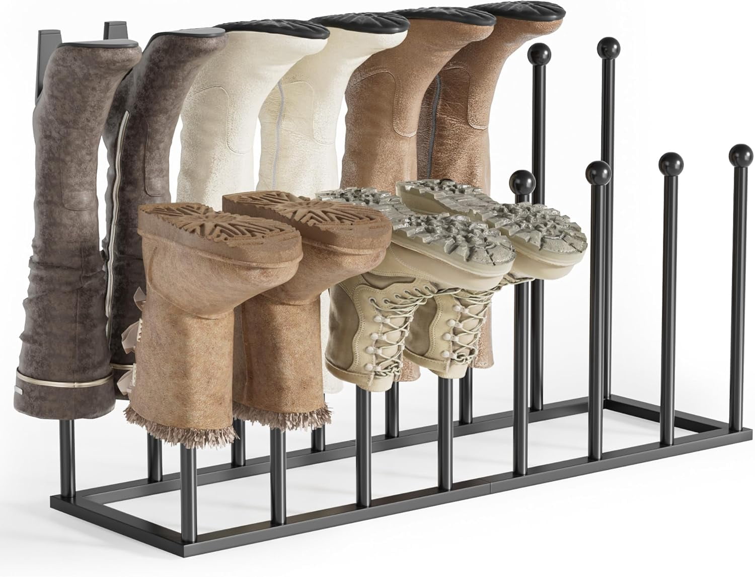 Boot Rack Organizer Tall Boots, Black Boot Storage Organizer Tall Boots ...