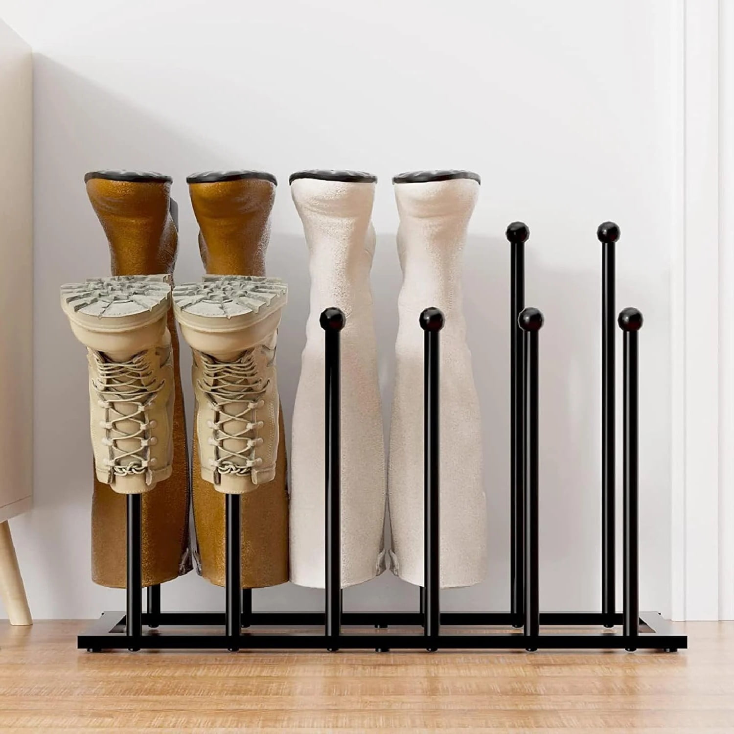 Boot Rack Shoe Organizer Stainless Steel Boot Organizer for Tall Boots ...