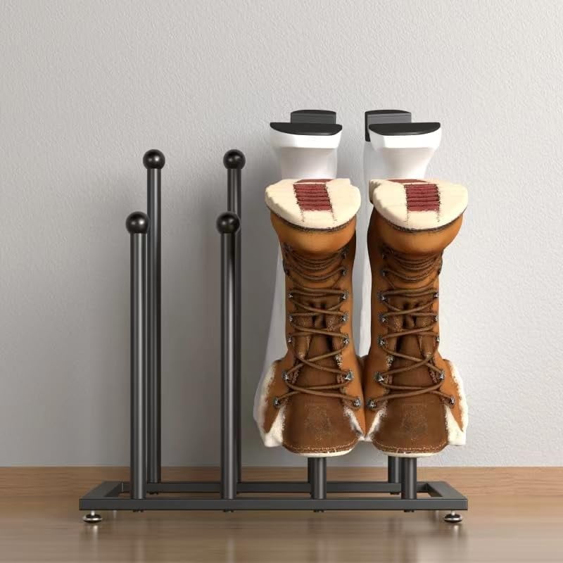 Boot Rack Shoe Organizer - Tall and Rain Boot Holder, Stainless Steel ...