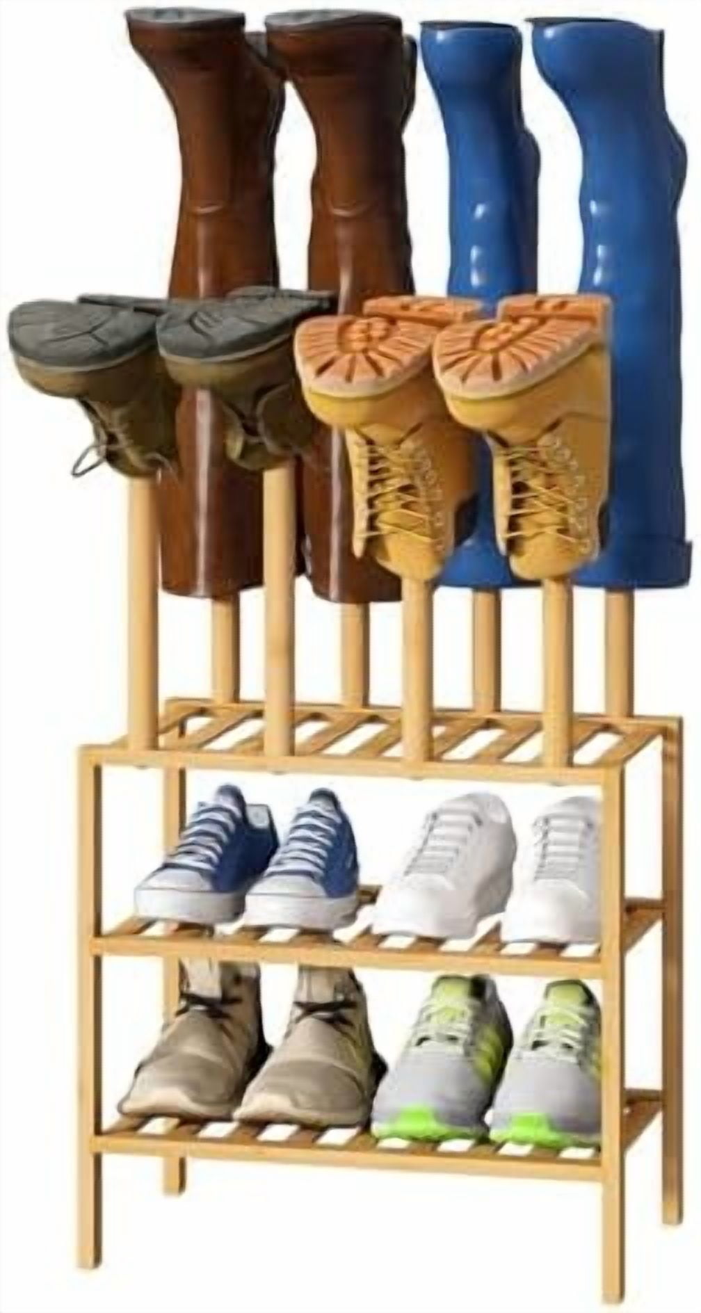 Boot Rack with Shoe Rack, Boot Rack Organizer Tall Boots for Closet ...