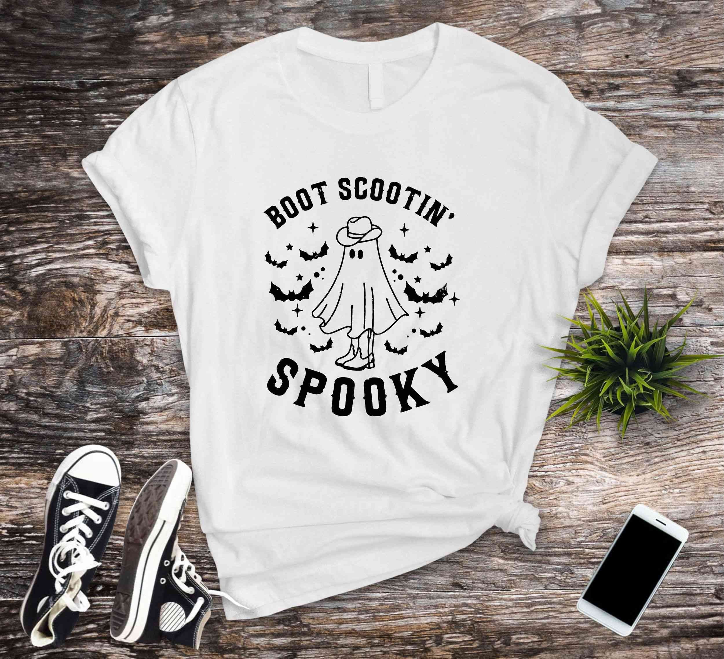 Boot Scootin Spooky Shirt, Halloween T-shirt, Cowboy Ghost Tshirt ...