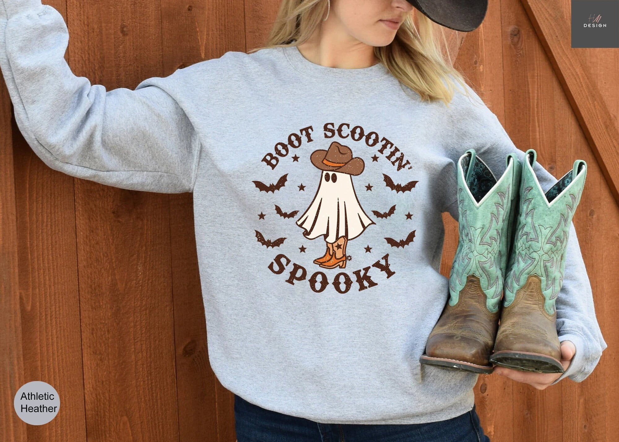 Boot Scootin Spooky T-Shirt and ,Halloween Shirt ,Cowboy Ghost Shirt ...