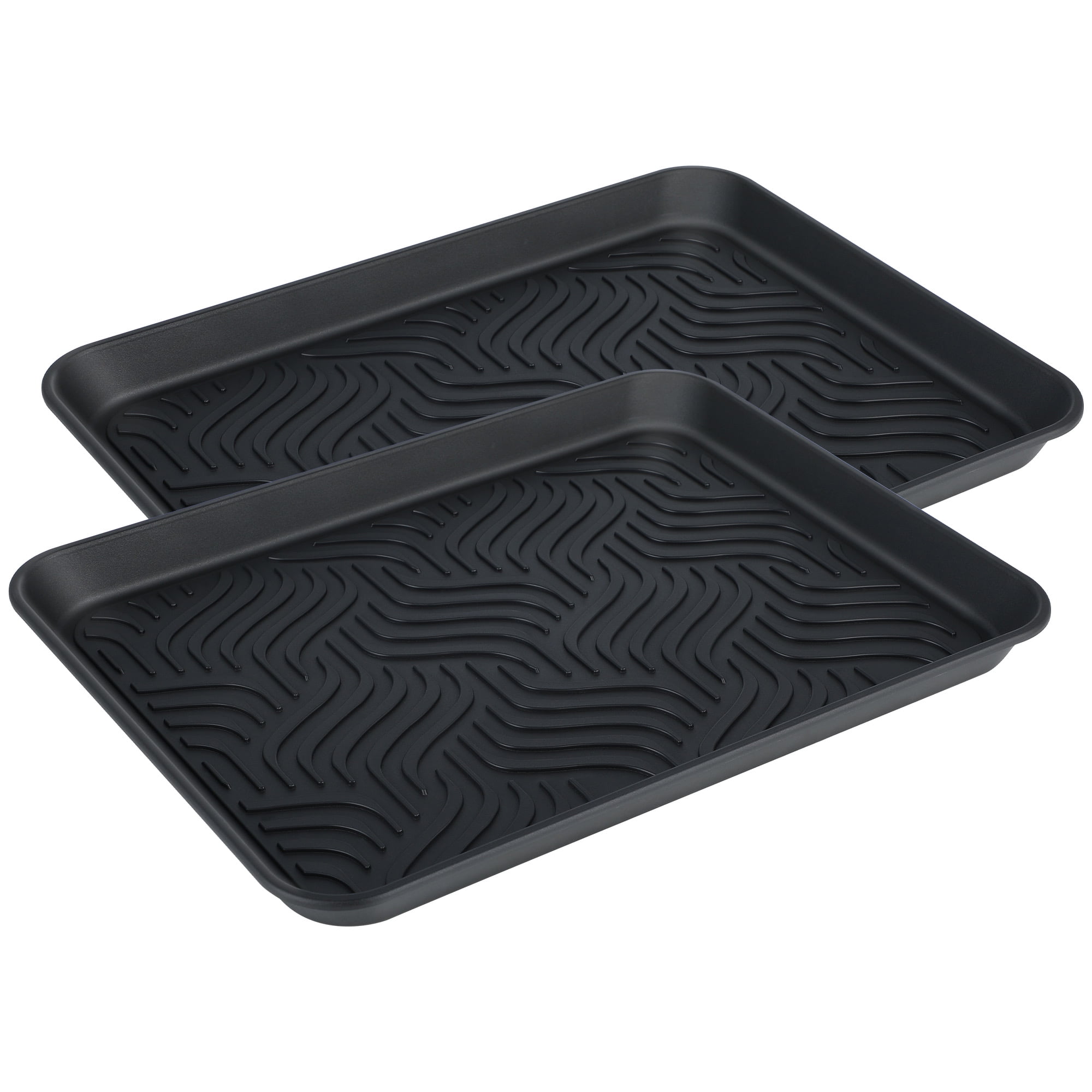 Boot Tray for Entryway Indoor, 16.8 x 12.8 inch 2 Packs, Waterproof ...