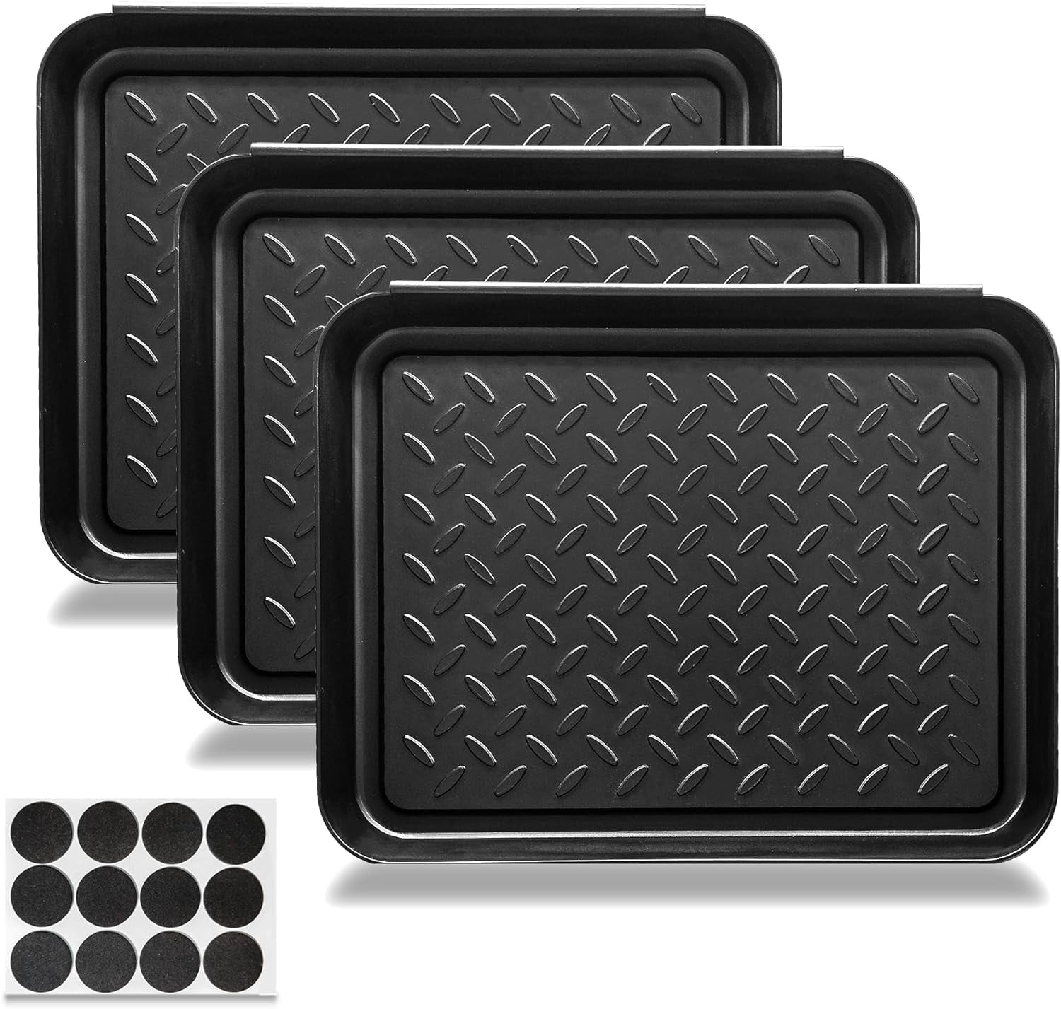 Boot Tray for Entryway Indoor, 3 Pack Wet Shoe Trays for Floor ...