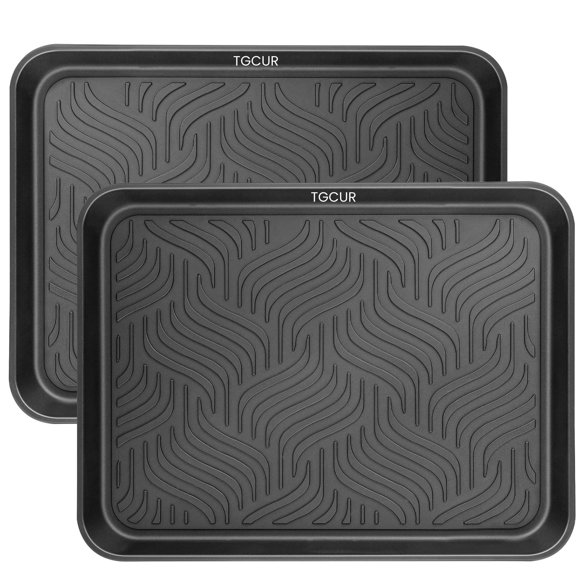 TGCUR Boot Tray for Entryway Indoor, Multi-Purpose Waterproof Shoe Mat ...