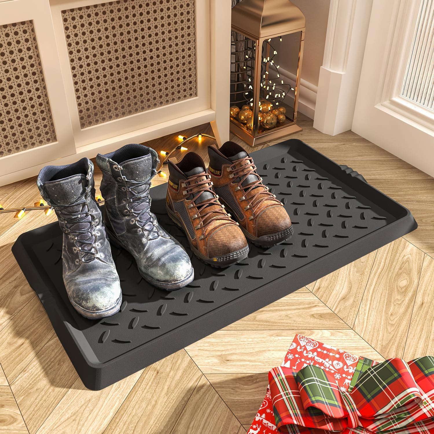 Boot-Tray Heavy Duty Rubber Mat with Lip Waterproof Shoe Mat Tray for ...