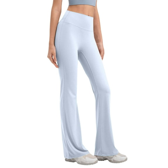 Bootcut Yoga Pants for Women Solid Color High Waist Sports Leggings ...