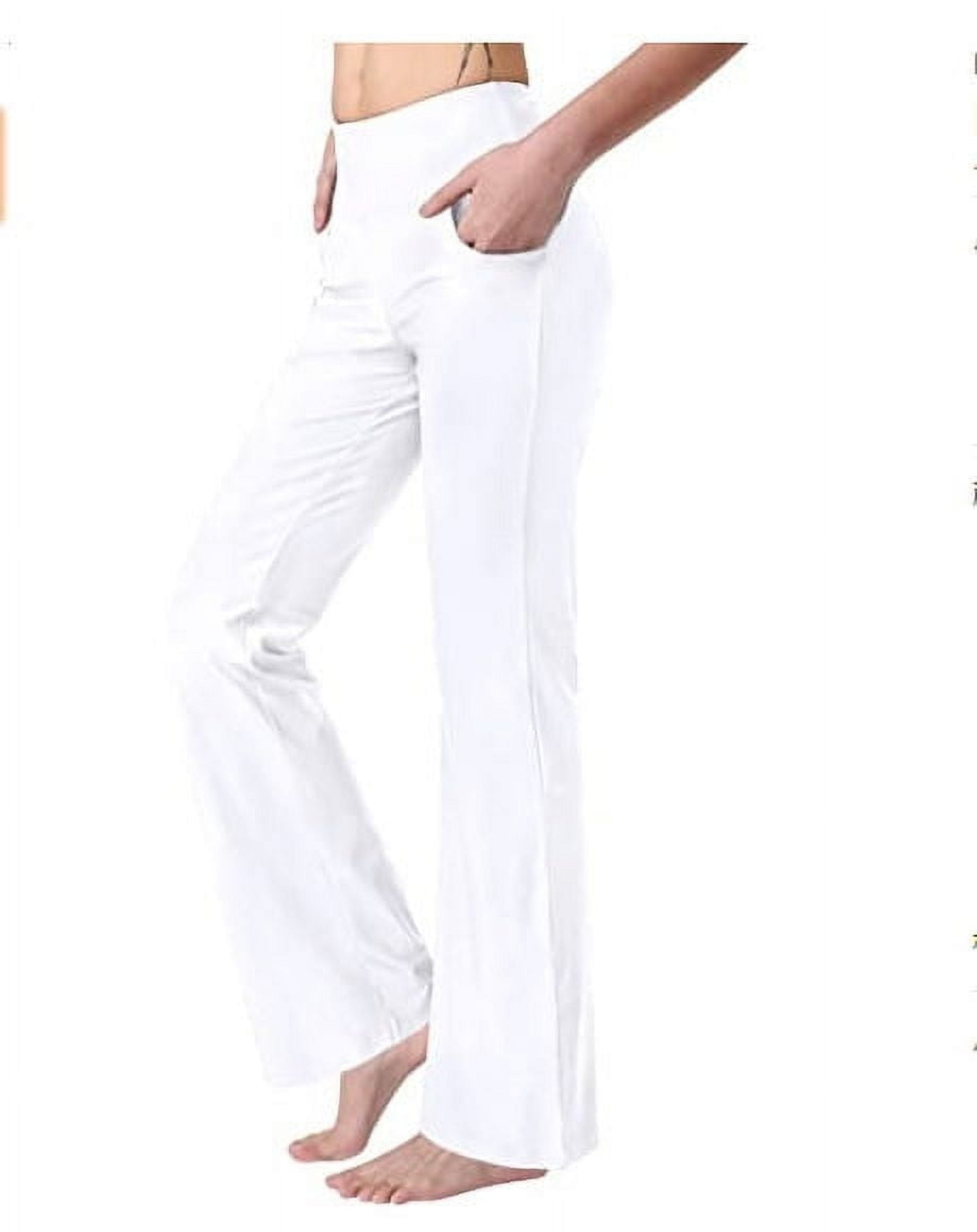 Bootcut Yoga Pants with Pockets for Women Wide Leg Pants High Waist ...