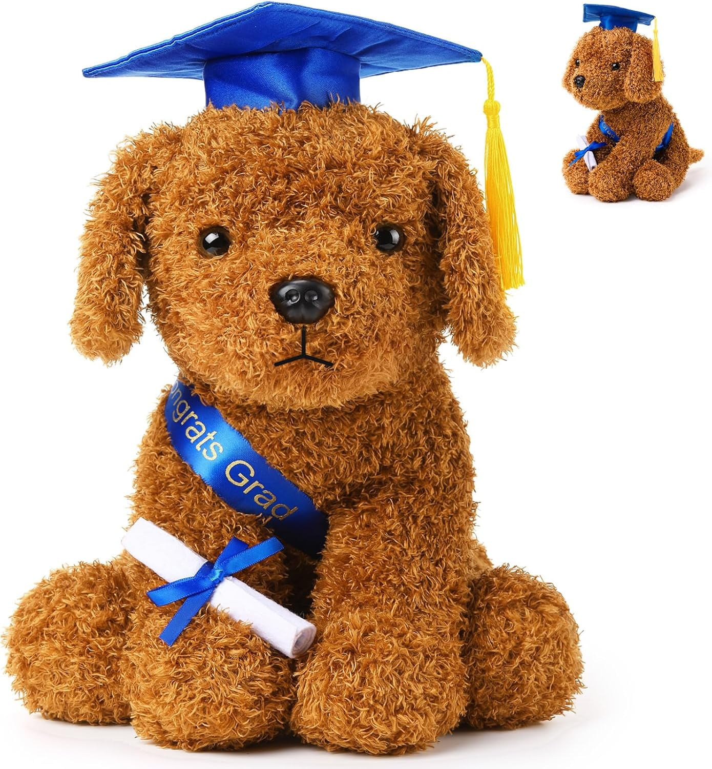 Bootesun 10" 2025 Graduation Season Dog Plush Toys, Kindergarten ...
