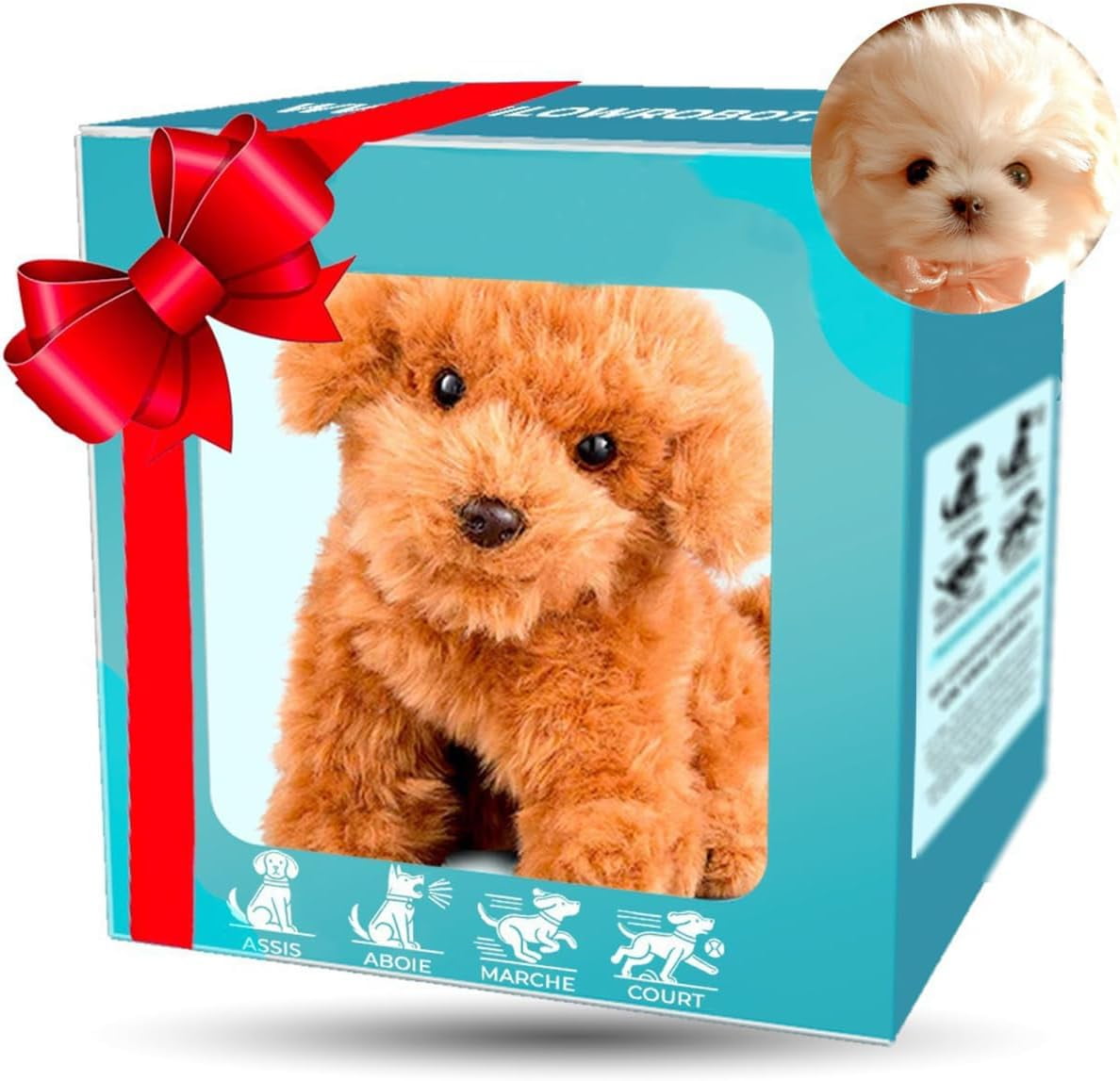 Bootesun 2025 Realistic Cute Robot Plush Puppy, Lifelike Companion Pets ...