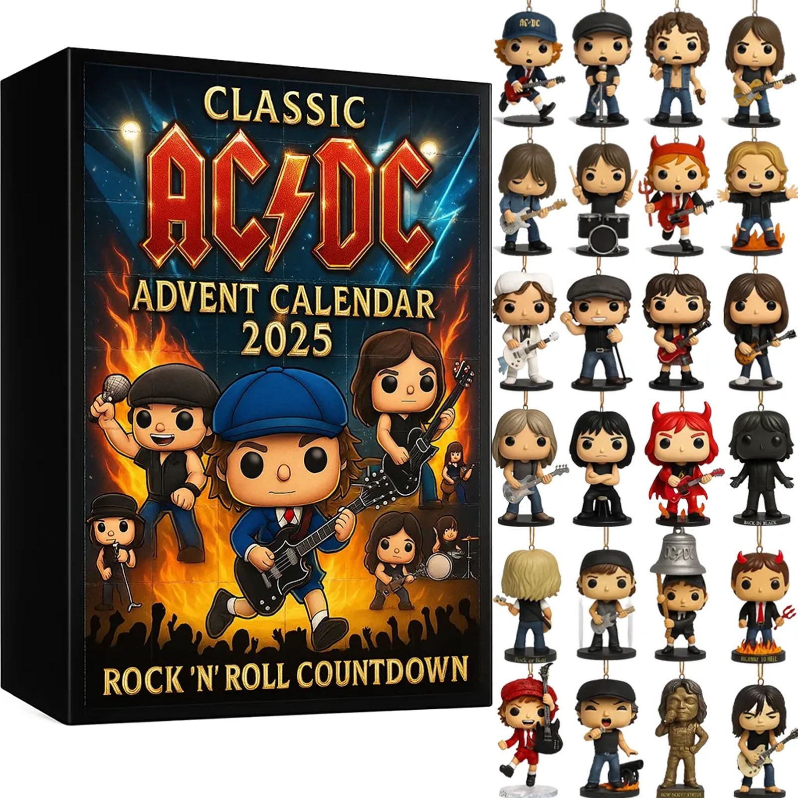 Bootesun 2025 Rock Band A-C-D-C Christmas Countdown Calendar, 24 Band ...