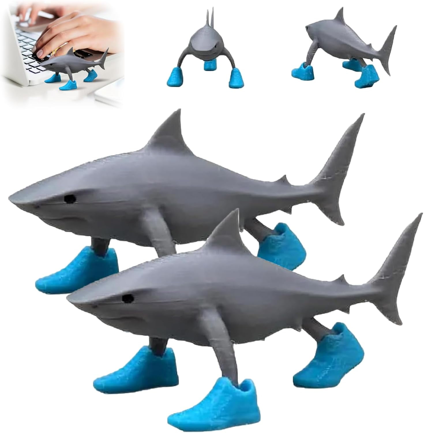 Bootesun 2PCS Tralalero Tralala Desk Decorations, Brainrot Shark Meme ...