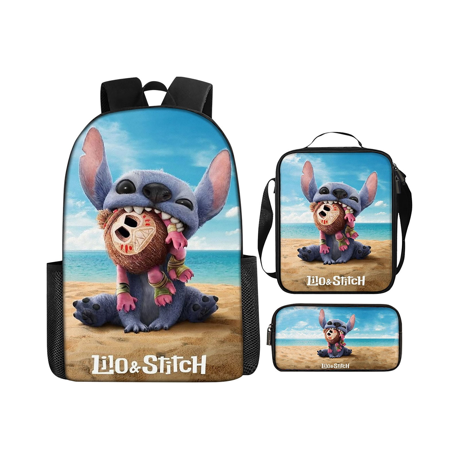 Bootesun 3D Lilo & Stitch School Bag, Comfort Stitch Cartoon Large ...