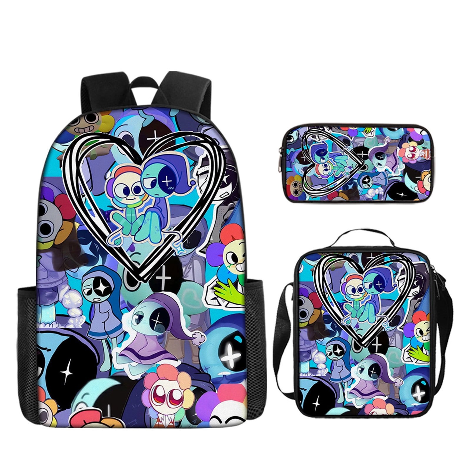 Bootesun 3PCS Dandy’s World School Bag, 3D Cartoon Dandy’s World Large ...
