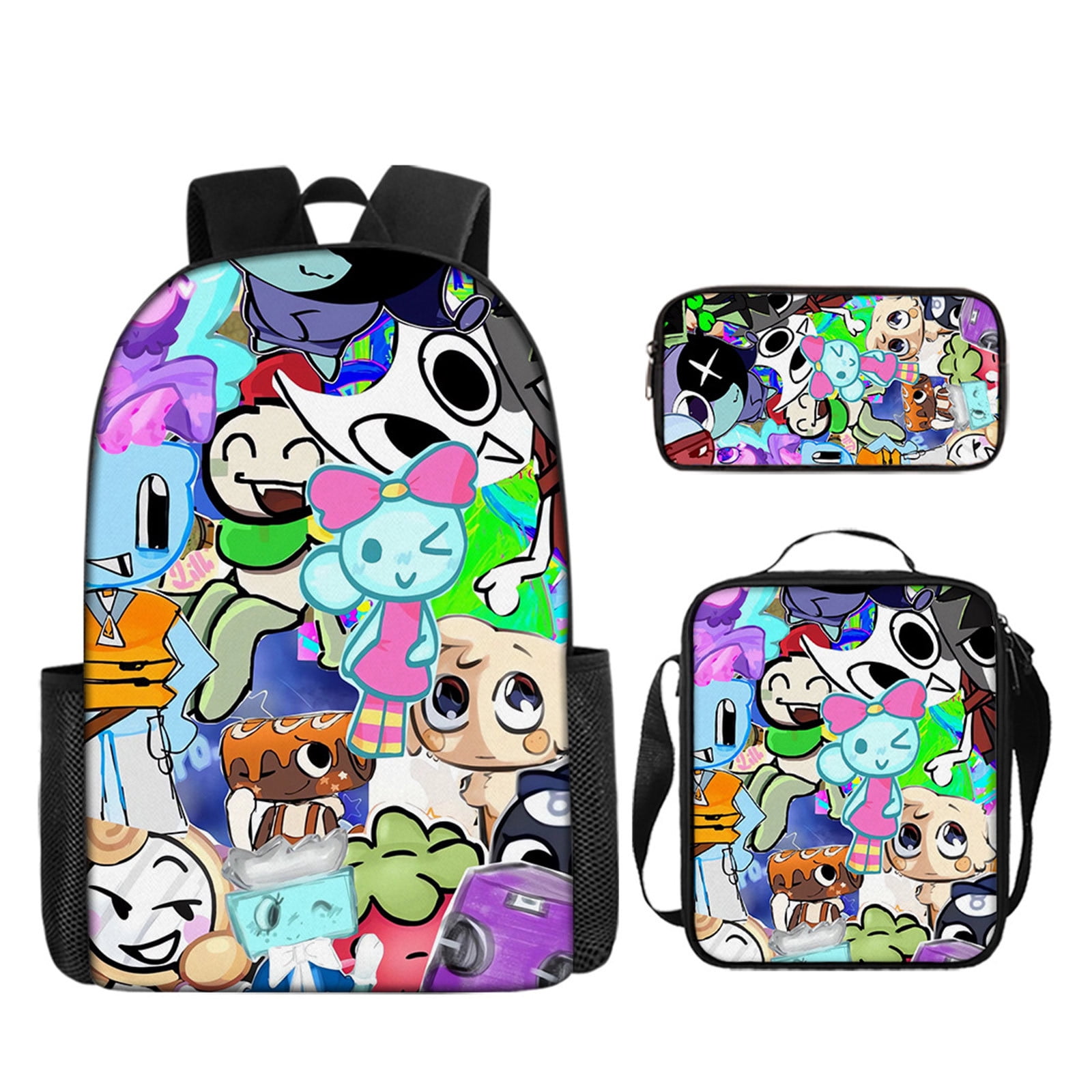Bootesun 3PCS Dandy’s World School Bag, 3D Cartoon Dandy’s World Large ...