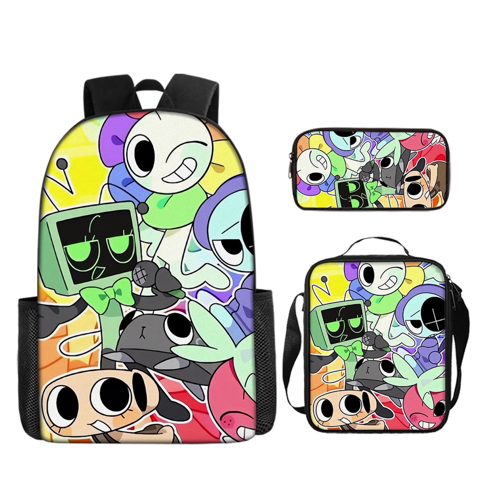 Bootesun 3PCS Dandy’s World School Bag, 3D Cartoon Dandy’s World Large ...