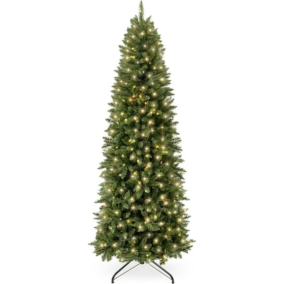 Bootesun 6FT Artificial Spruce Pencil Christmas Tree for Home, Party ...