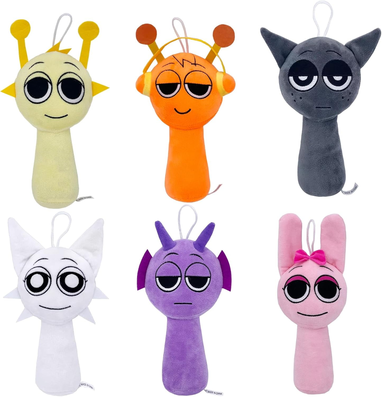 Bootesun 6PCS Sprunki Plush Toys, 9" Funny Cartoon Role Sprunki Plush ...