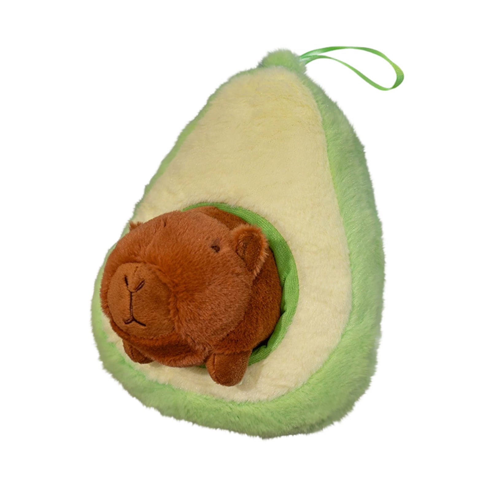 Bootesun Adorable Capybara Plush, 10" Fruit Avocado Capybara Plush ...