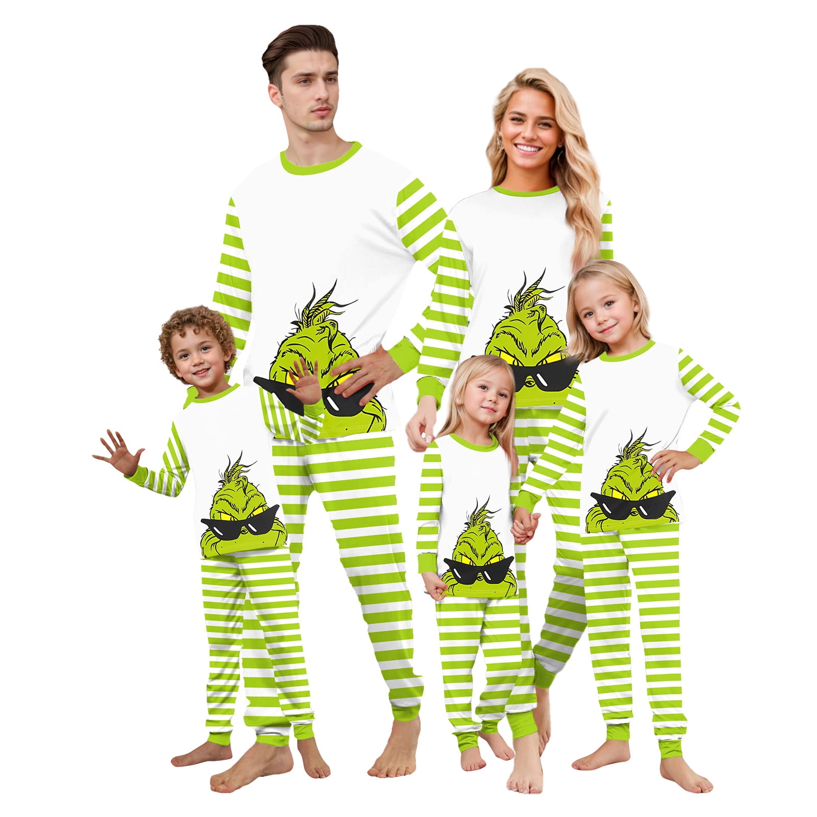 Bootesun Christmas Gri-nch Pajamas for Families, Matching Pajama ...