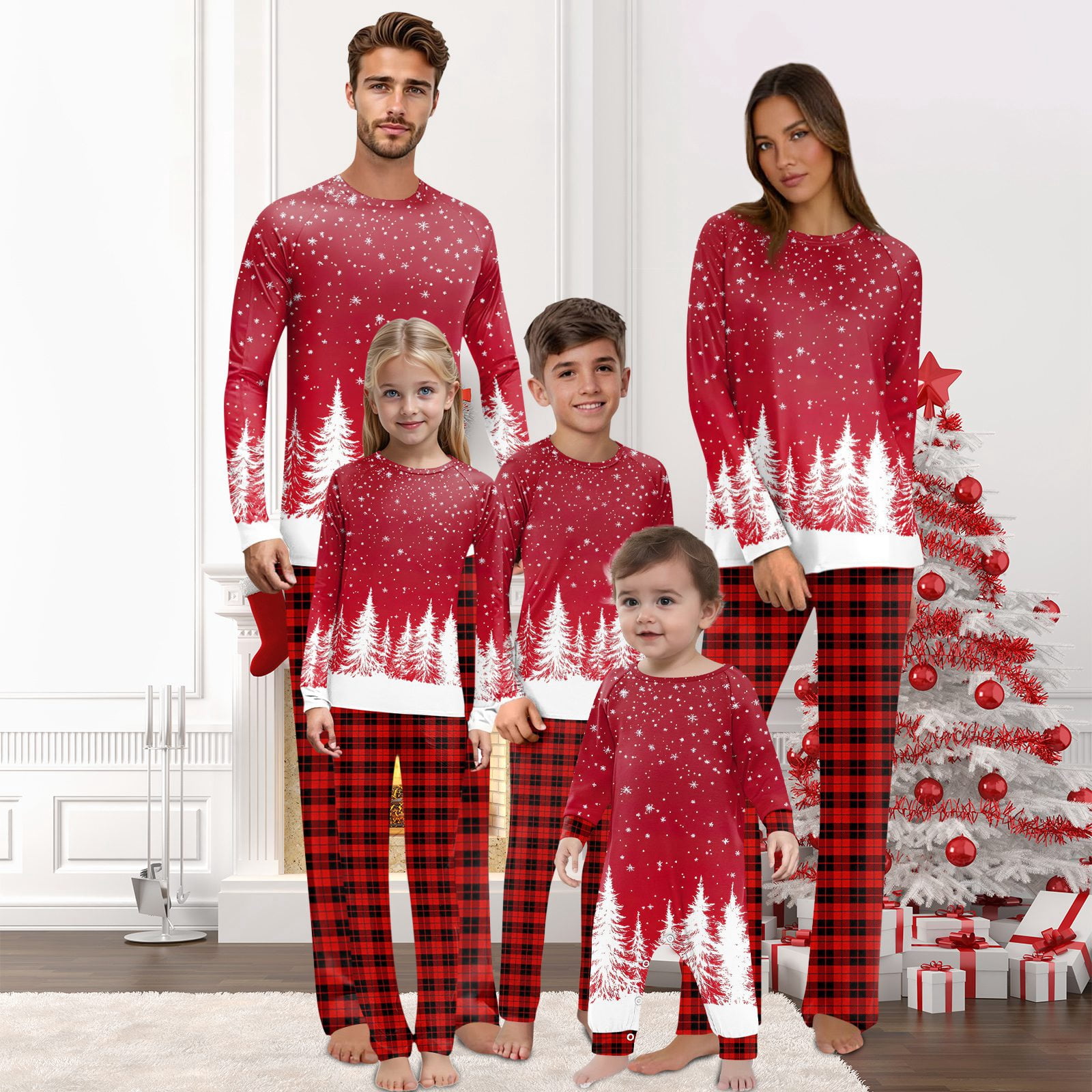 Bootesun Christmas Pajamas Matching Sets for Families, Cozy Pajama ...