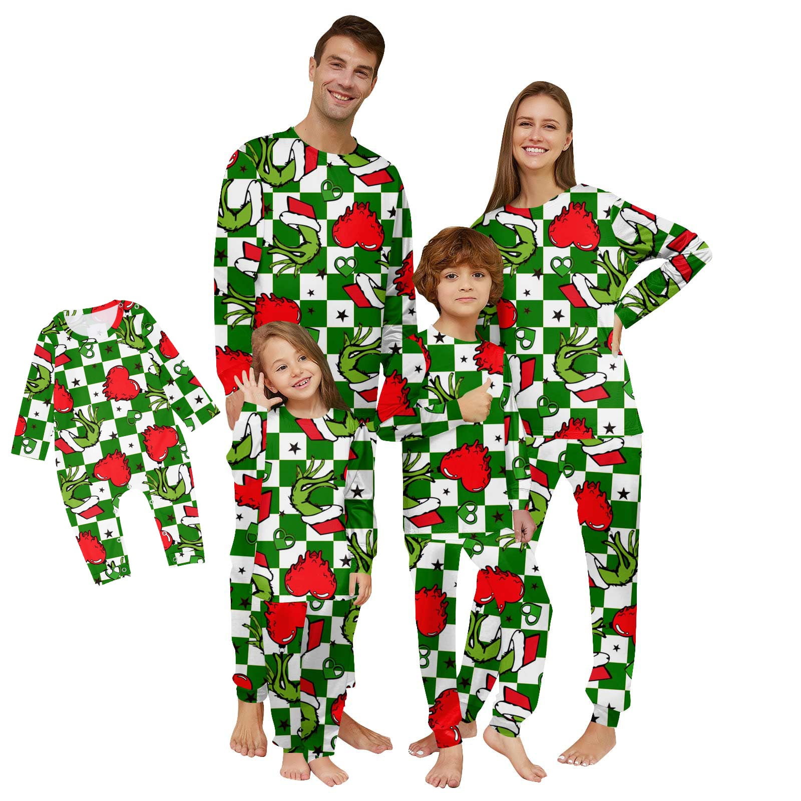 Bootesun Cozy Griinch Christmas Pajamas Matching Sets, Cozy Pajamas for ...