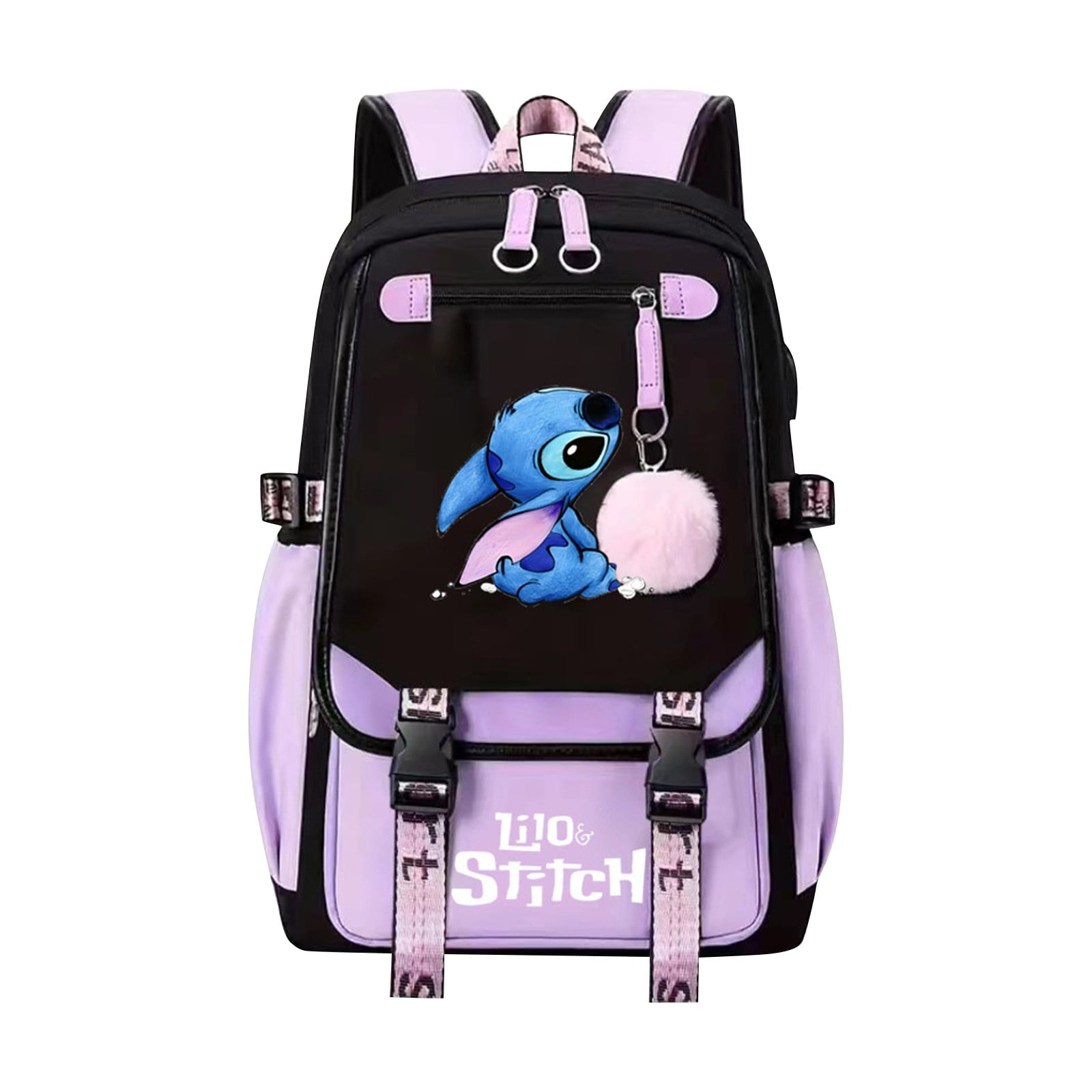 Bootesun Cute Funny Stitch School Bag, Stitch 3D Large Capacity Laptop ...