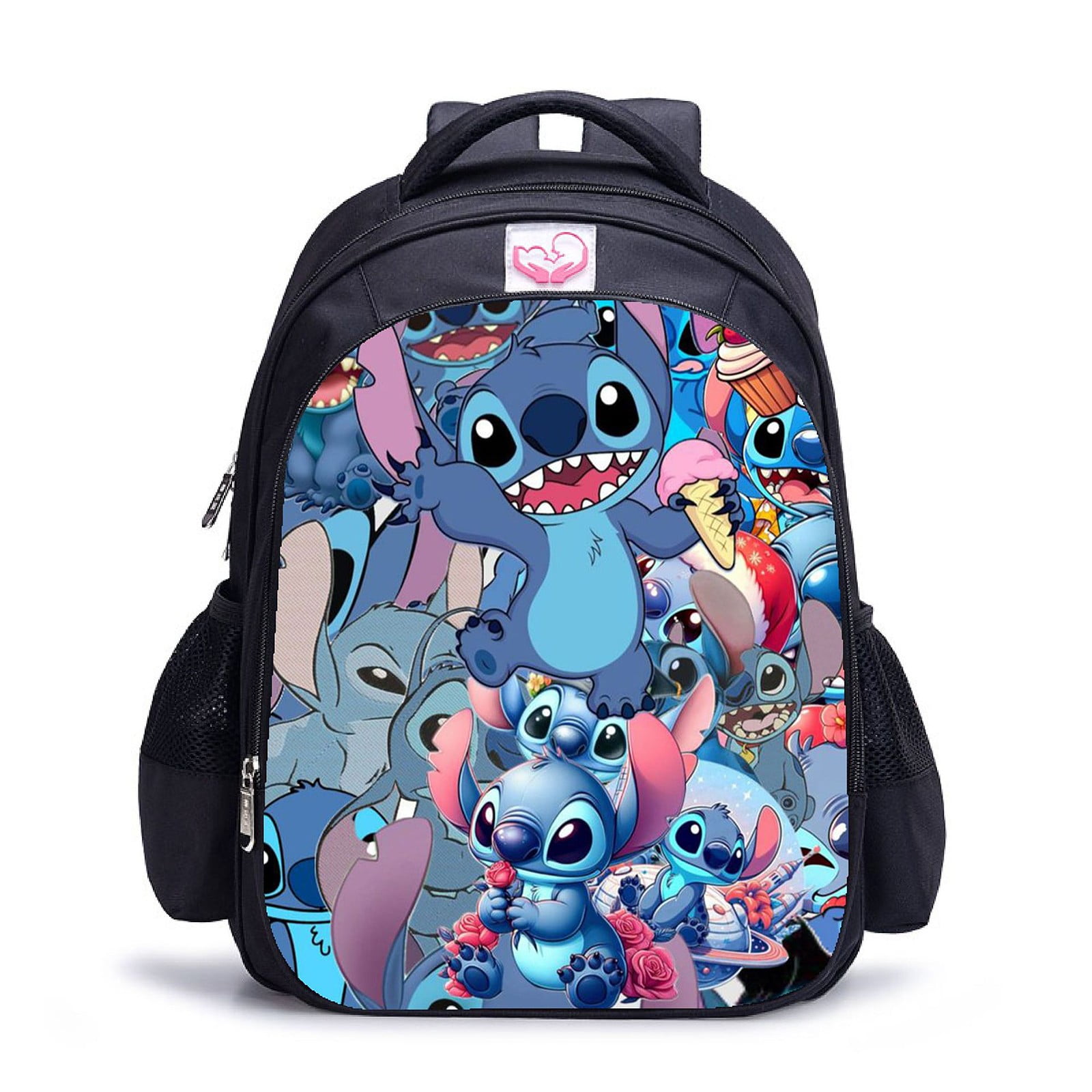 Bootesun Cute Funny Stitch School Bag, Stitch 3D Large Capacity Laptop ...
