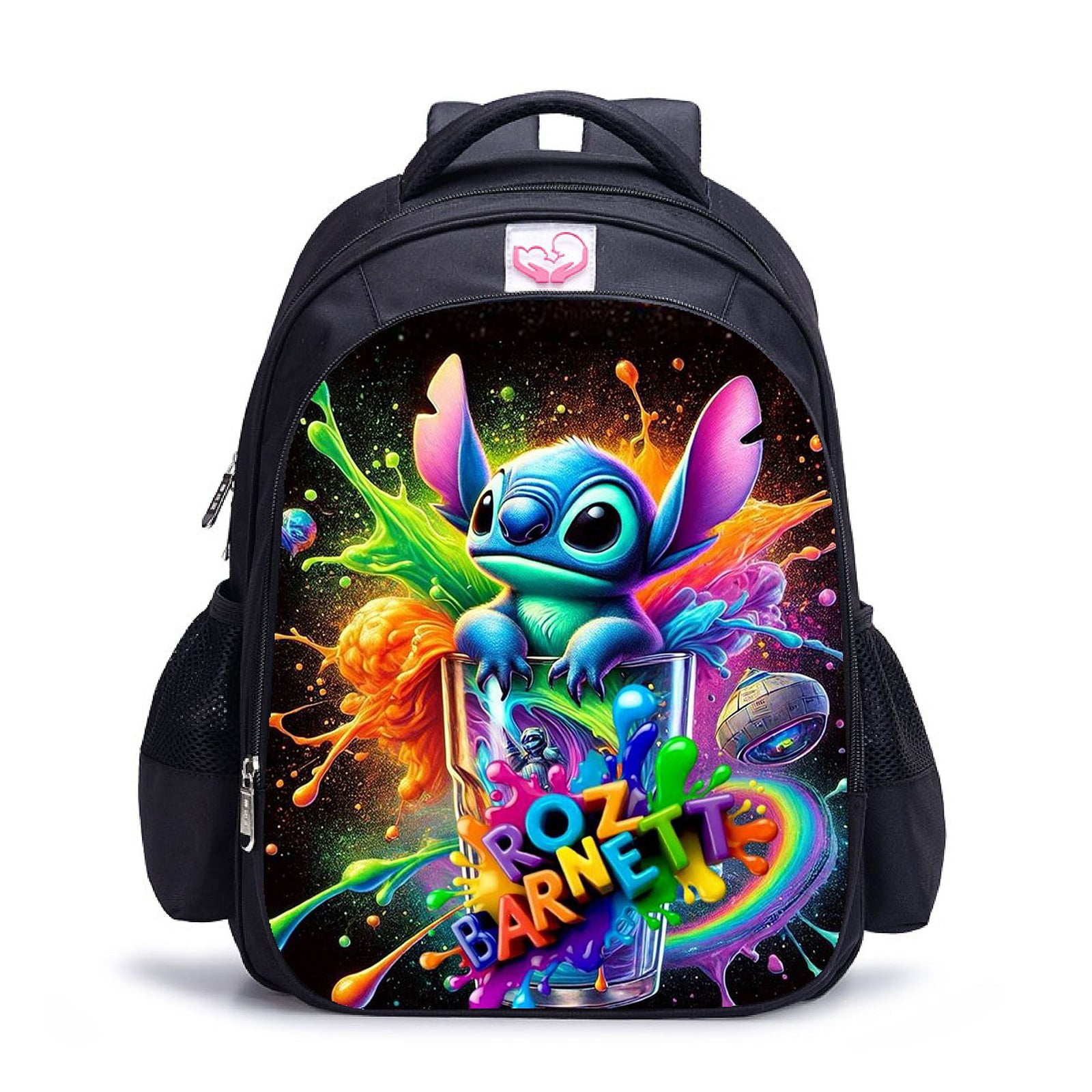 Bootesun Cute Funny Stitch School Bag, Stitch 3D Large Capacity Laptop ...