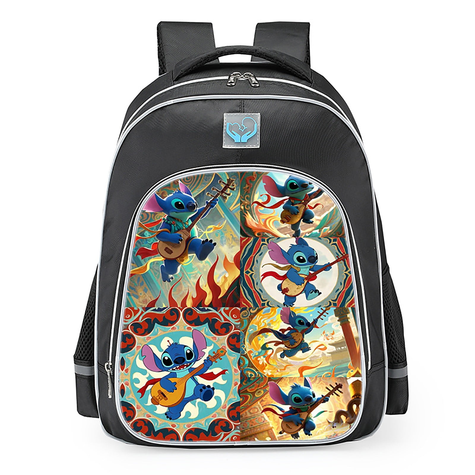 Bootesun Cute Funny Stitch School Bag, Stitch 3D Large Capacity Laptop ...