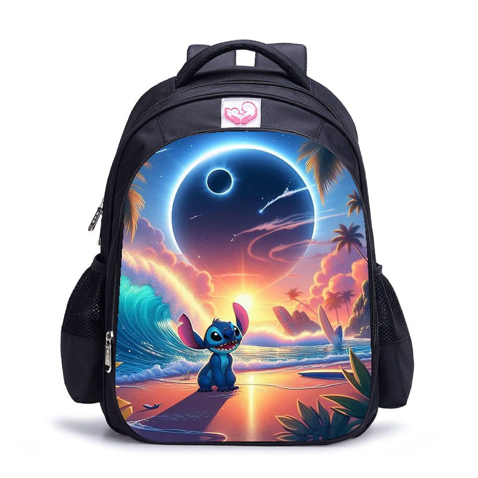 Bootesun Cute Funny Stitch School Bag, Stitch 3D Large Capacity Laptop ...