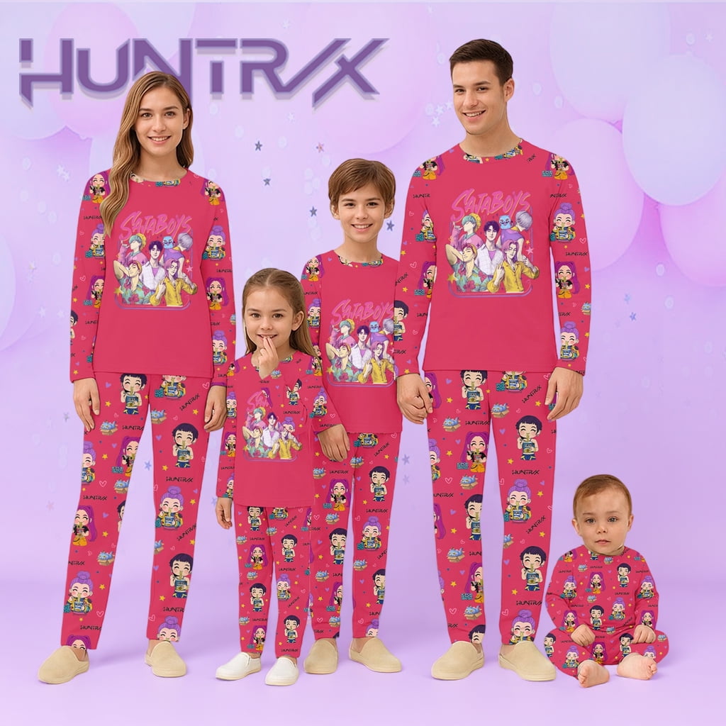 Bootesun Demon Family Christmas Hunters Pajamas Matching Sets, Cozy ...