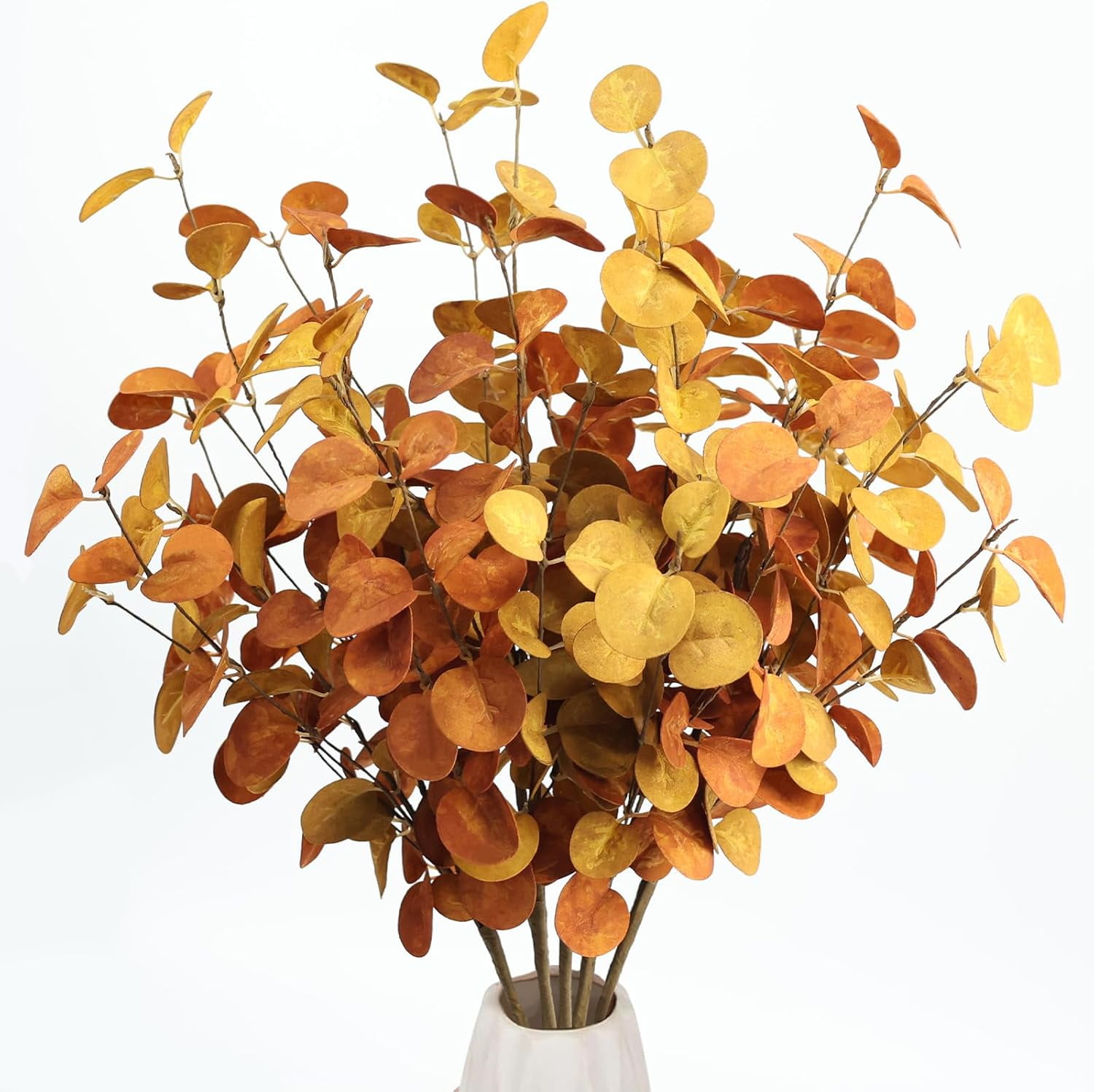 Bootesun Fall Decorations Artificial Eucalyptus Stems, 5PCS Fall ...