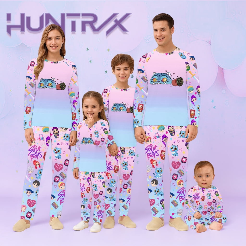 Bootesun Family Christmas Demon Pajamas Matching Sets, Cartoon Holiday ...