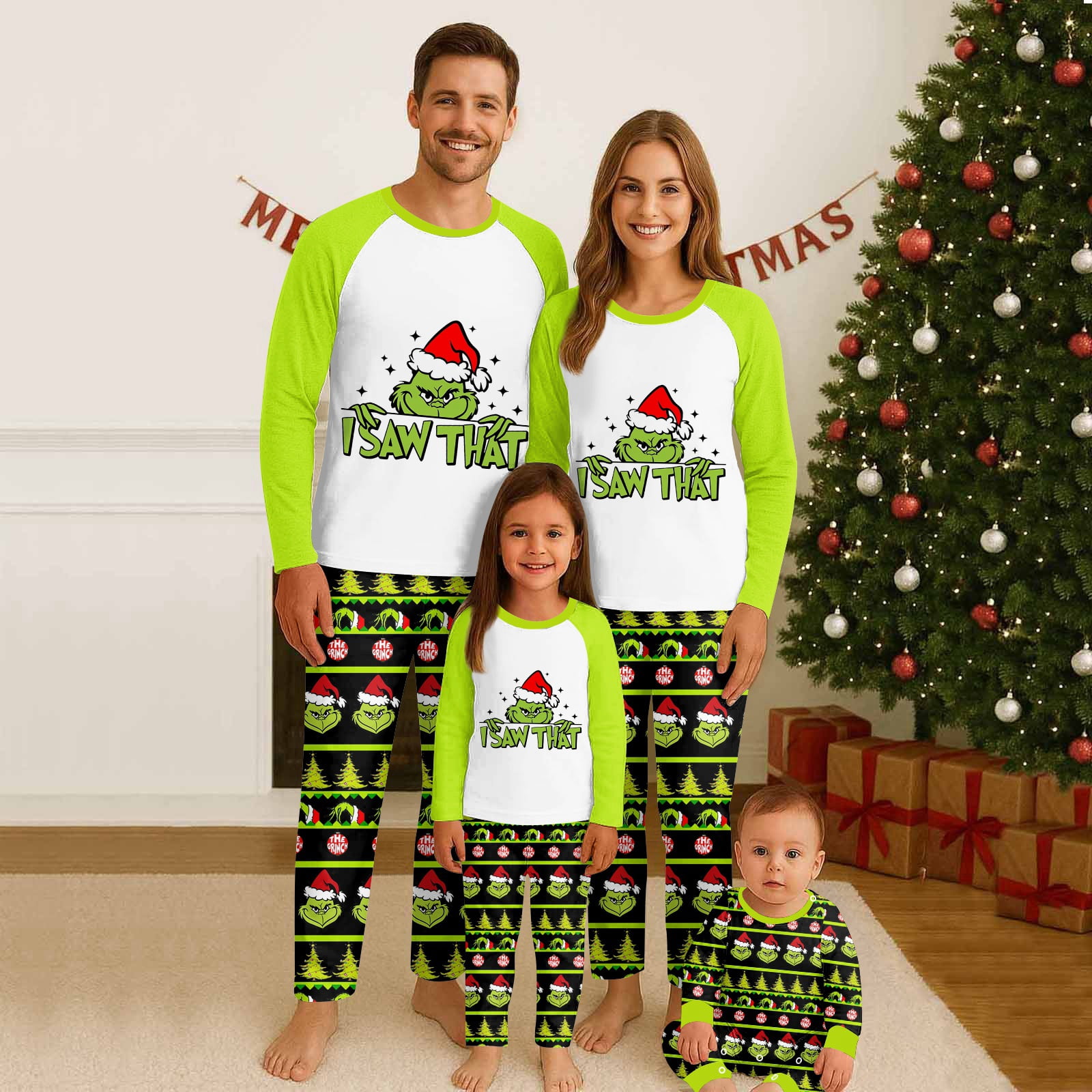 Bootesun Family Griinch Christmas Pajama Sets, Matching Pajamas for ...