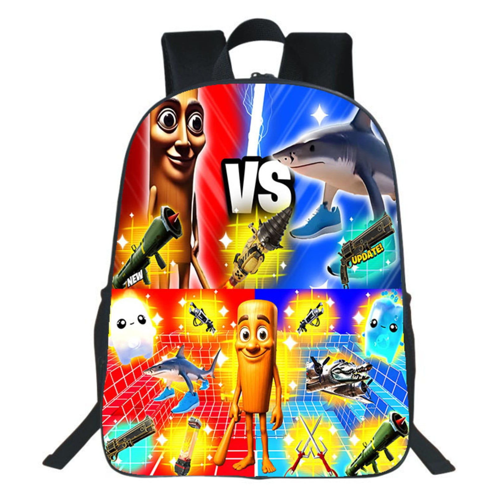 Bootesun Funny AI Brainrot Schoolbag, Large Capacity AI Brainrot Print ...