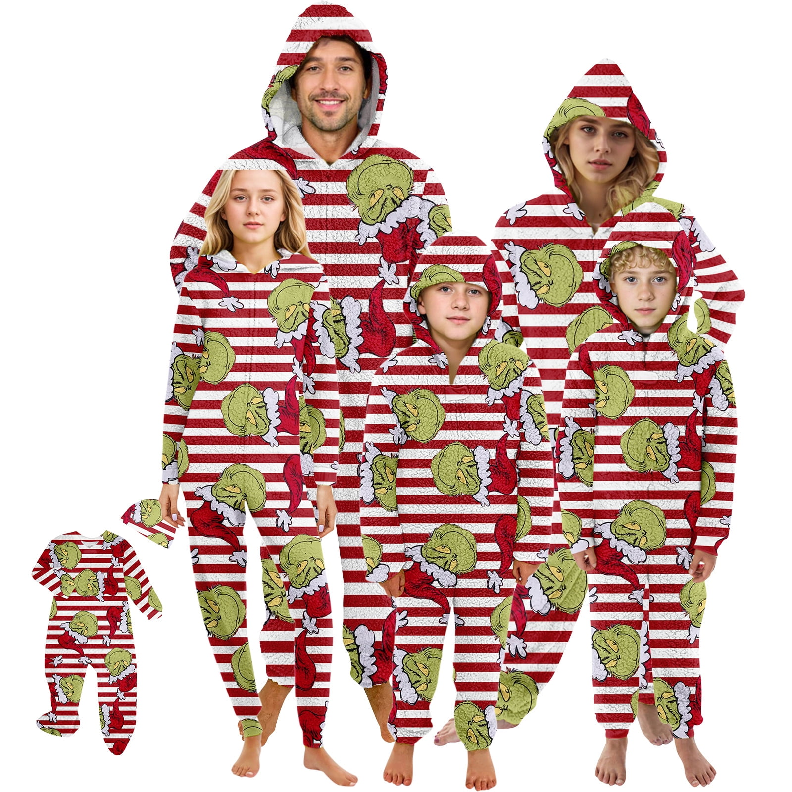 Bootesun Green Elf Christmas Pajama Sets for Families, Cozy Pajamas for ...